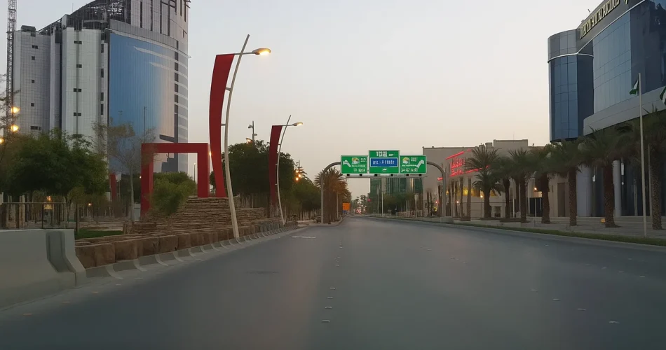 King Abdullah Road Riyadh: Main Road and the Service Road - AQAR Blog